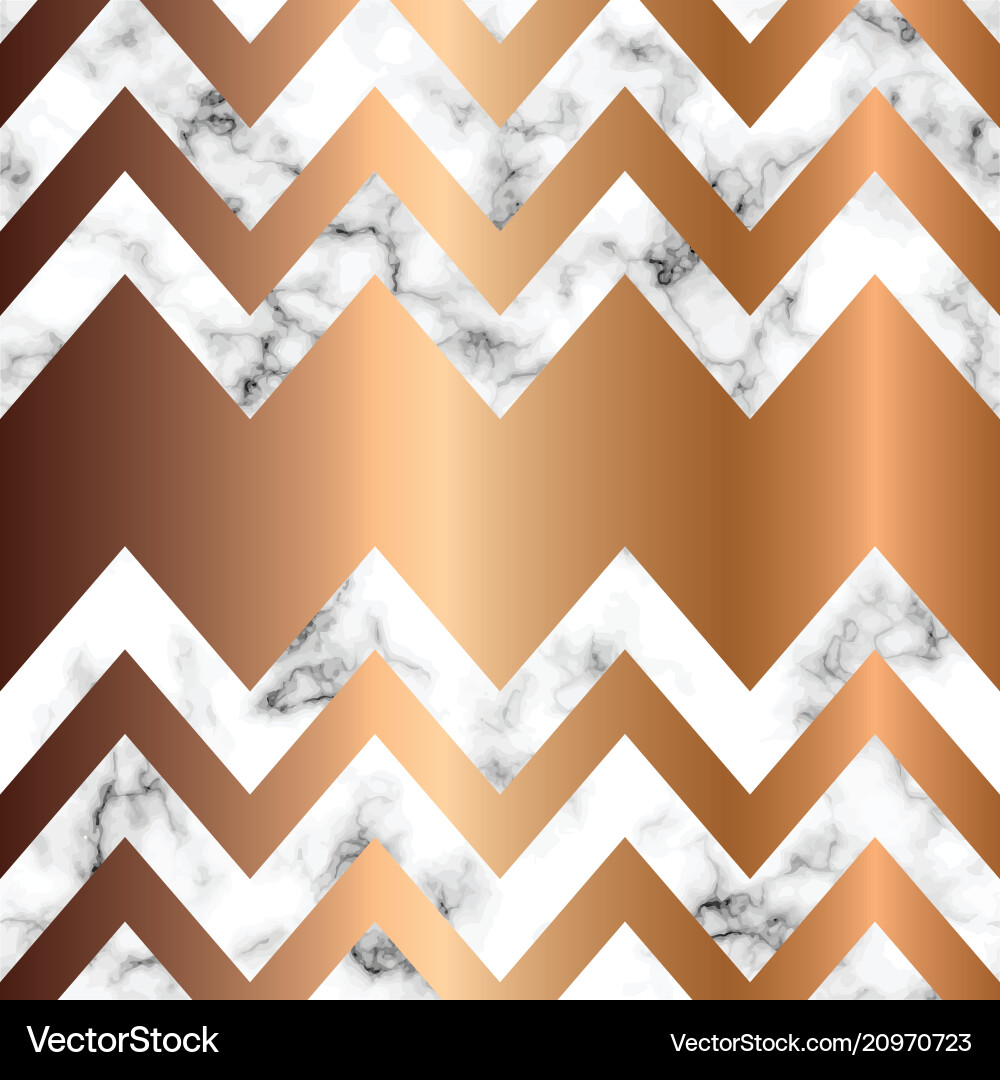 Marble texture design with golden geometric lines Vector Image