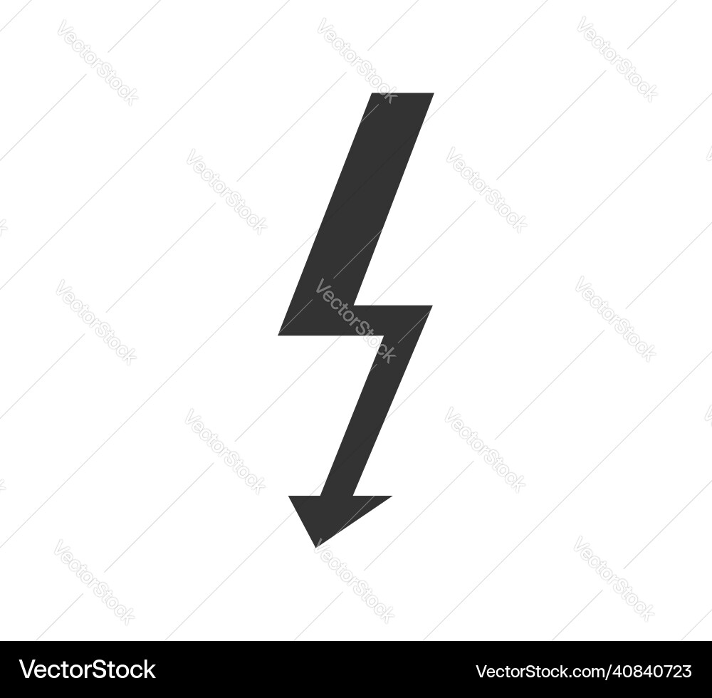 Power energy emblem electricity flash symbol Vector Image