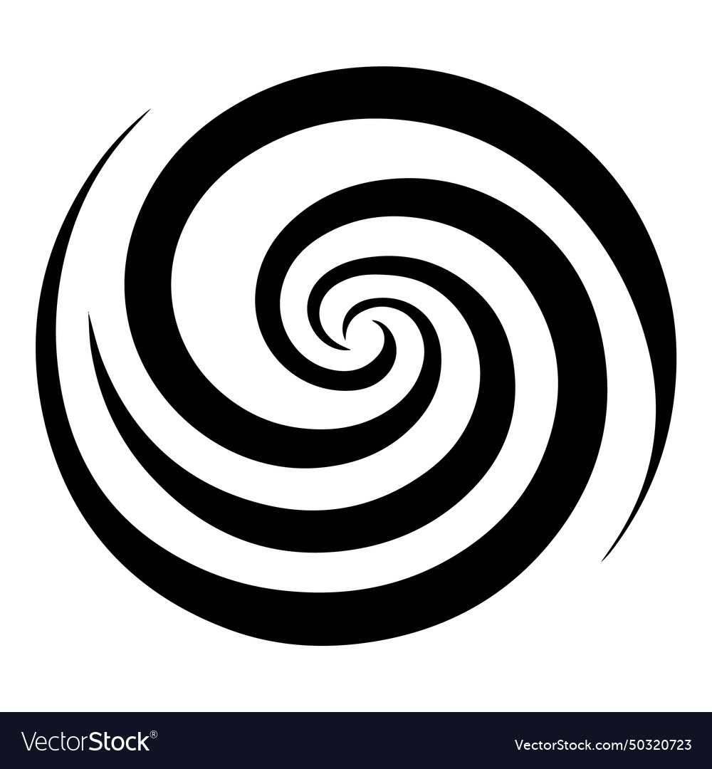Spiral flat icon isolated on white background Vector Image