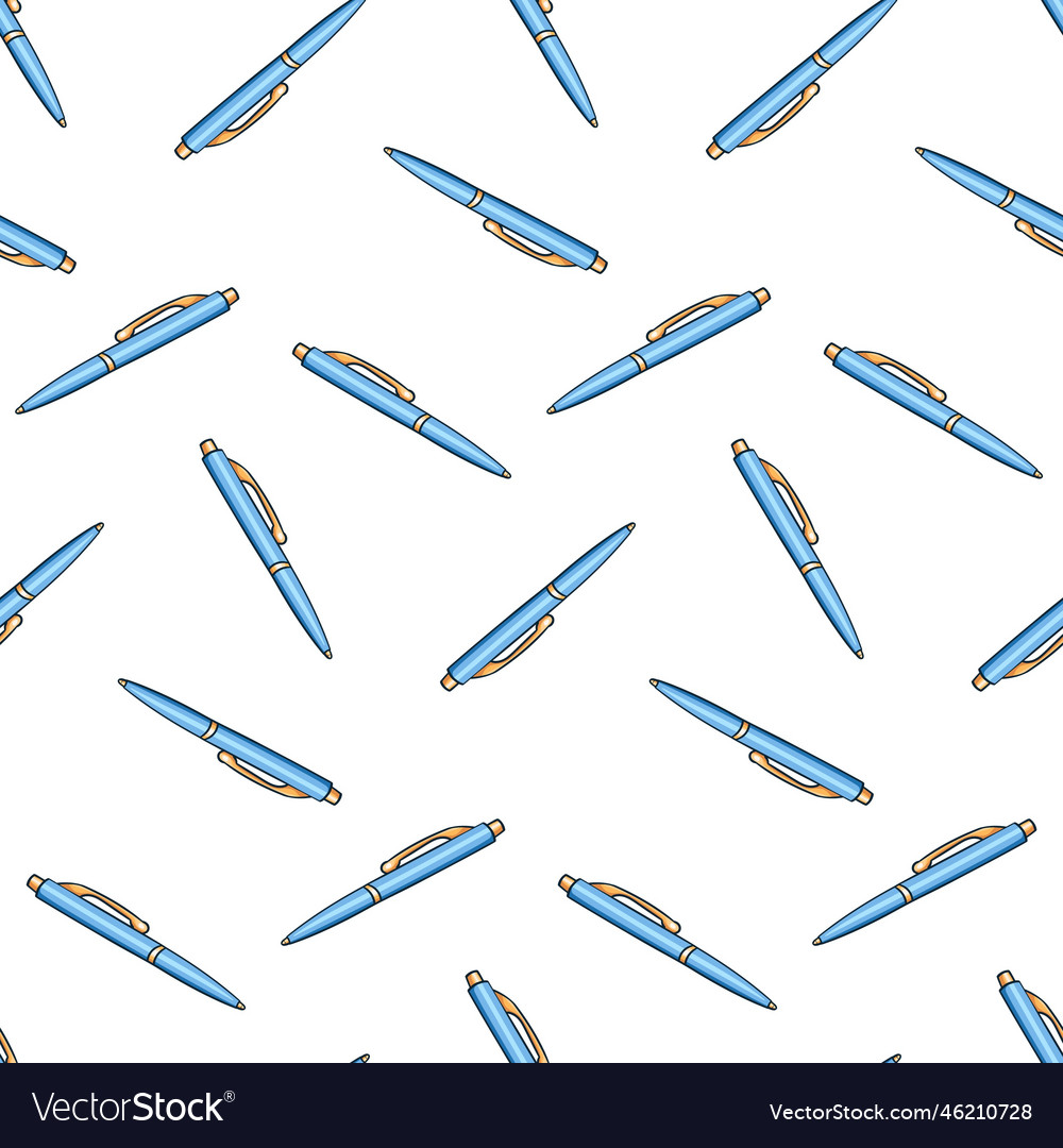 Ballpoint pen pattern Royalty Free Vector Image