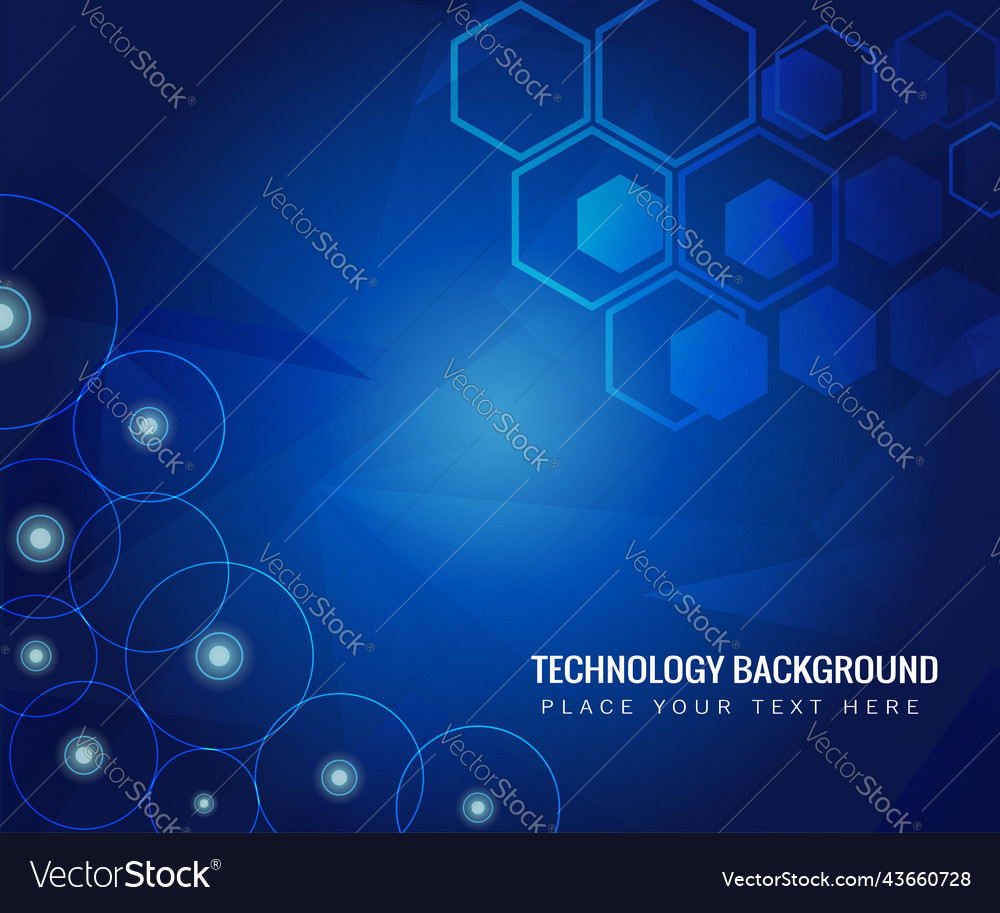 Blue abstract technology digital hi tech concept Vector Image