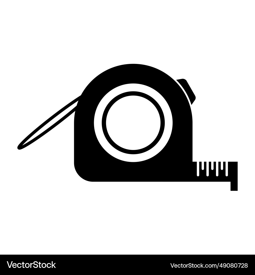 Measurement tape icon measure tool concept design Vector Image