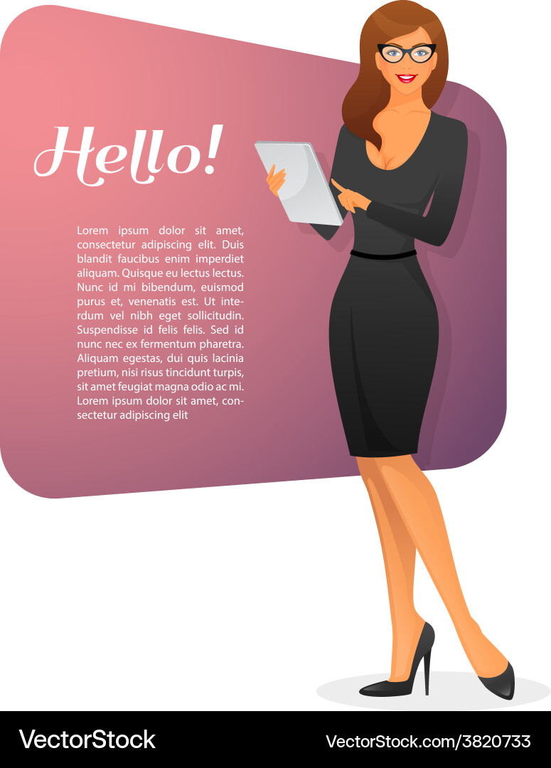 Beautiful and young woman Royalty Free Vector Image