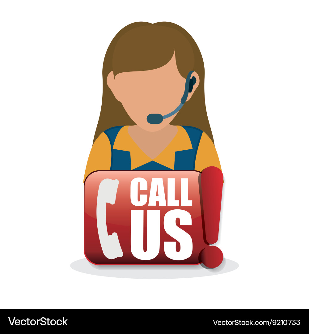 Call center design customer service icon Vector Image