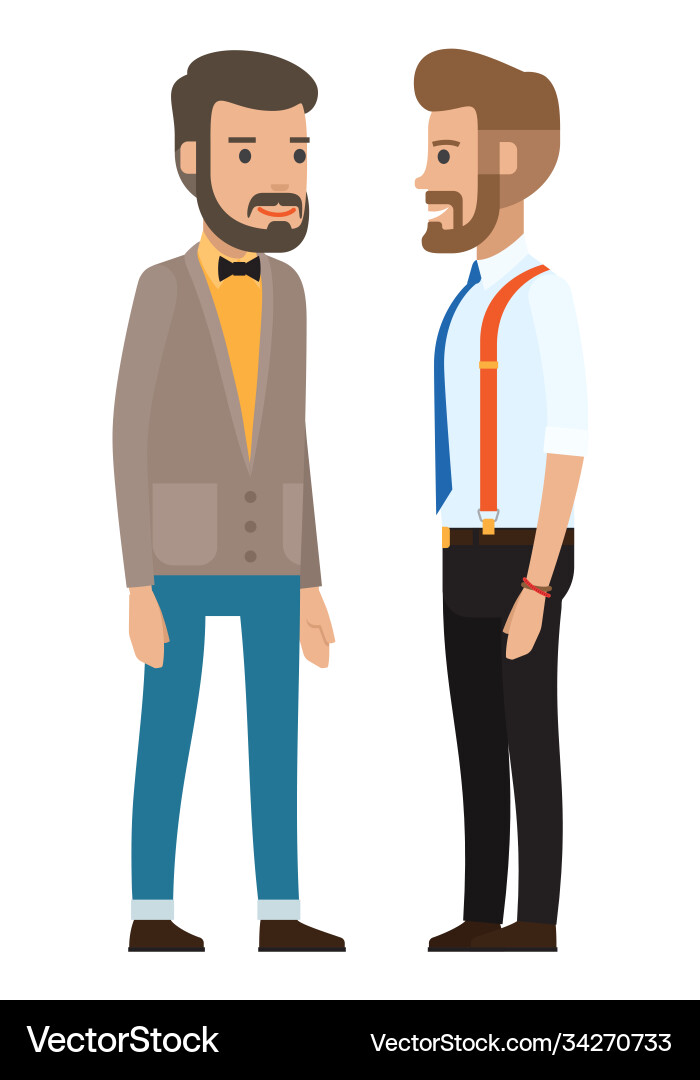 Dresscode stylish businessman cartoon Royalty Free Vector