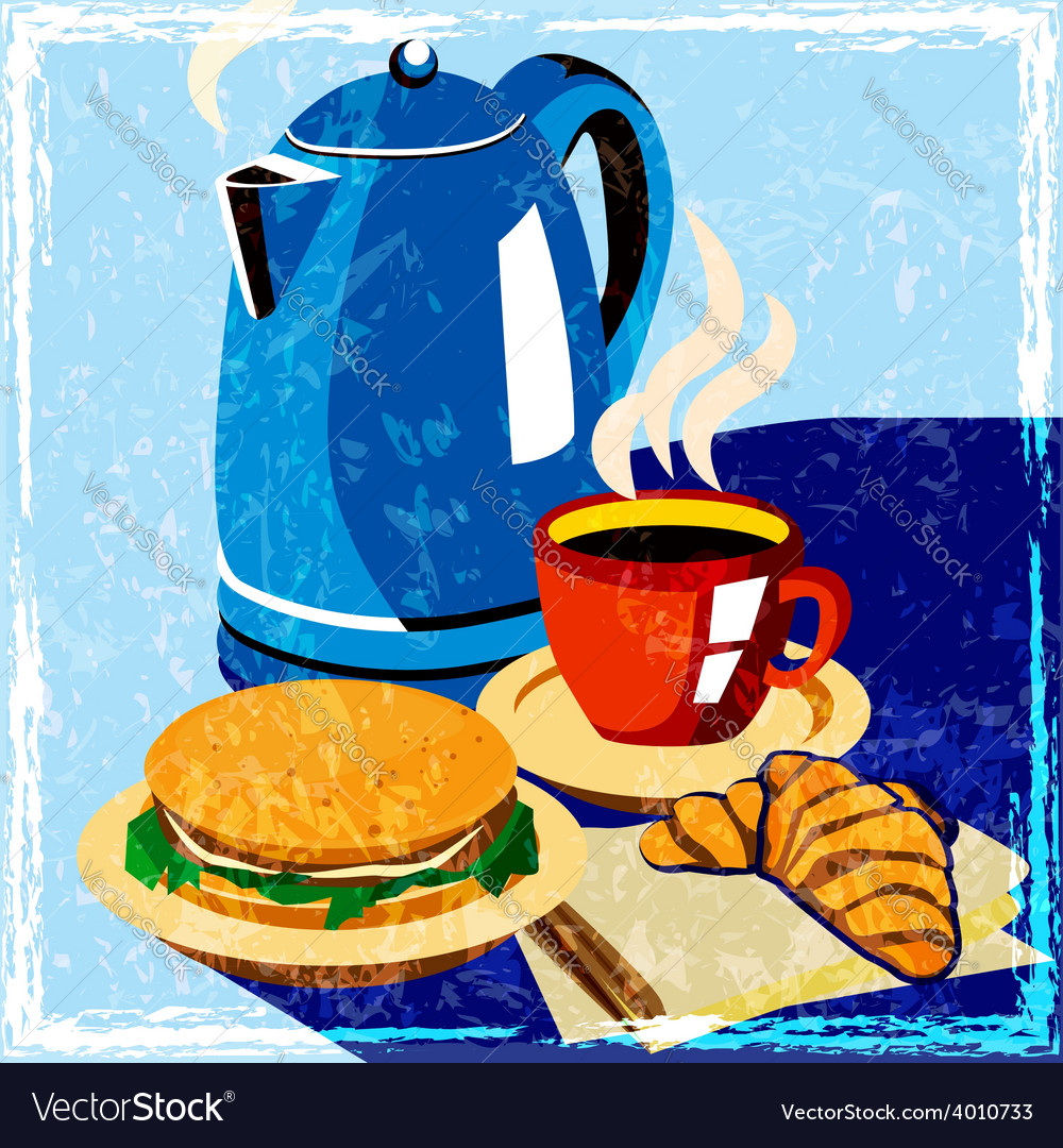 Lunch time Royalty Free Vector Image - VectorStock