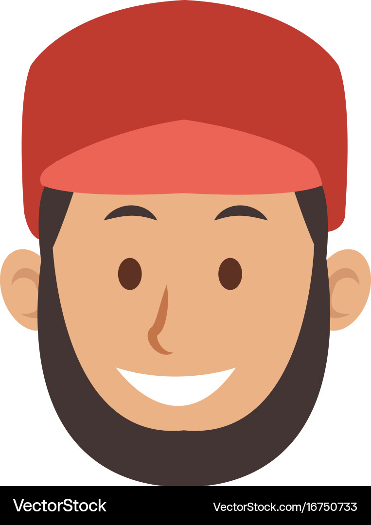 Man character face avatar male Royalty Free Vector Image