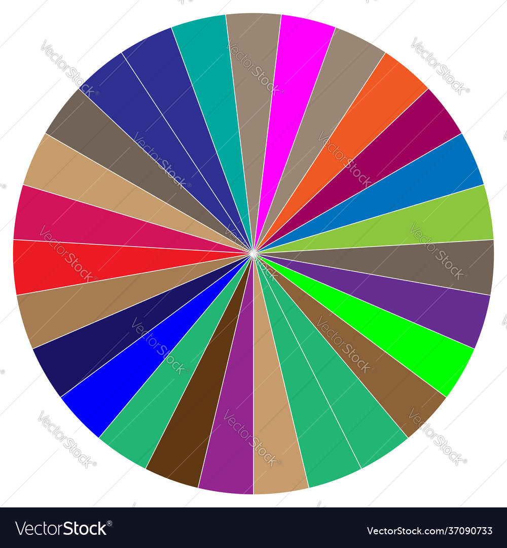 Segmented circle pie graph pie chart infographics Vector Image
