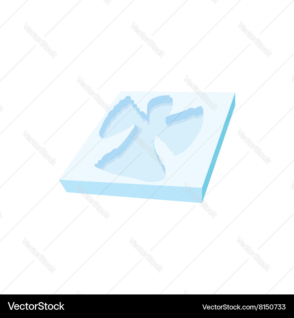 Snow angel icon cartoon style Royalty Free Vector Image