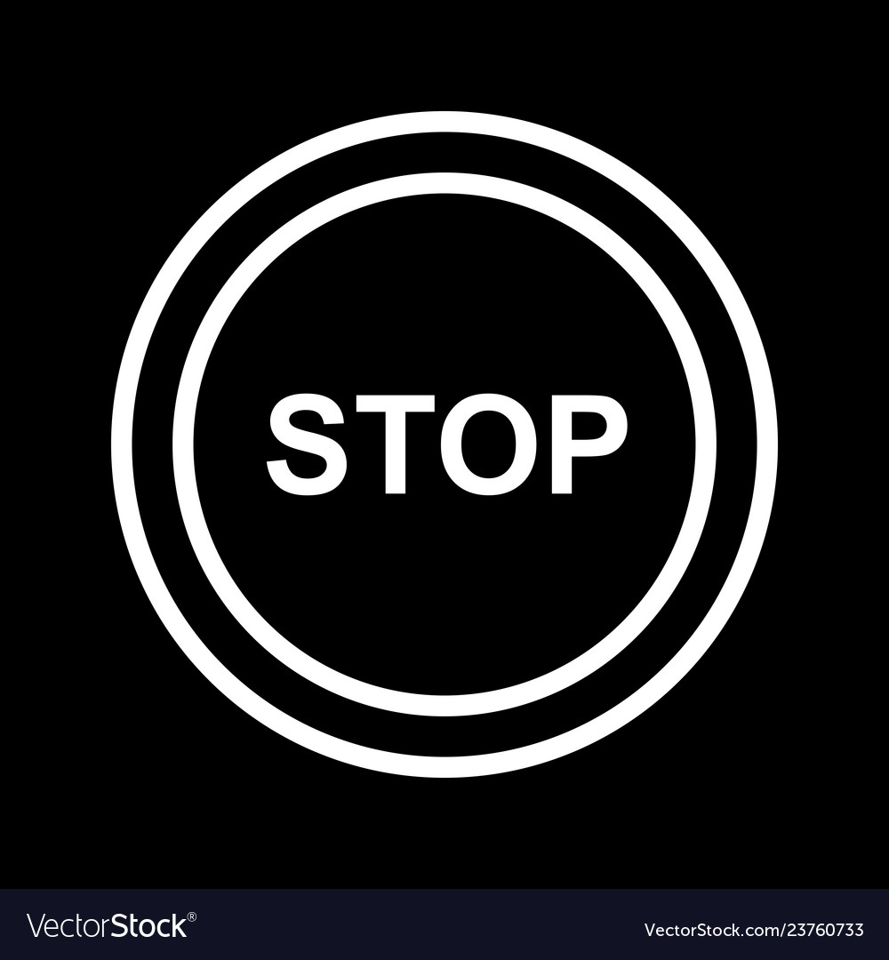 Stop icon Royalty Free Vector Image - VectorStock