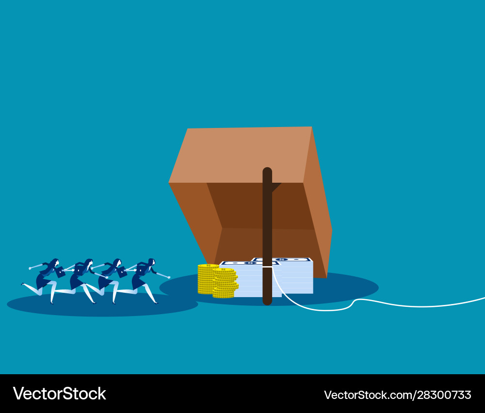 Trap for new business concept Royalty Free Vector Image
