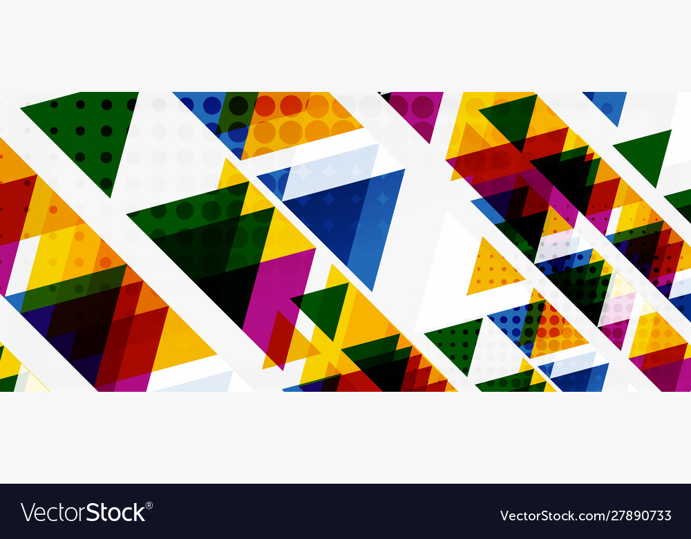 Triangle geometric abstract composition Royalty Free Vector