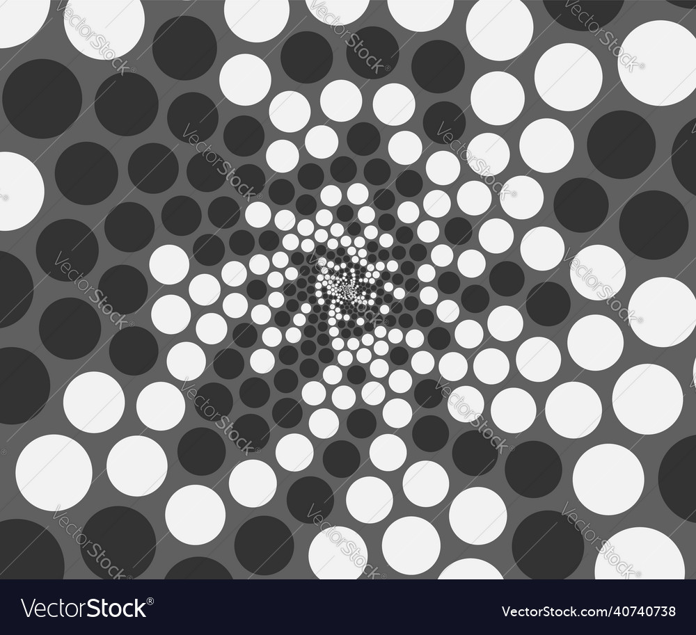 Abstract circle pattern with dotted effect Vector Image