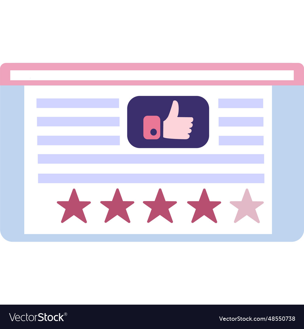 App rate customer review four star icon Royalty Free Vector App rate customer review four star icon Royalty Free Vector