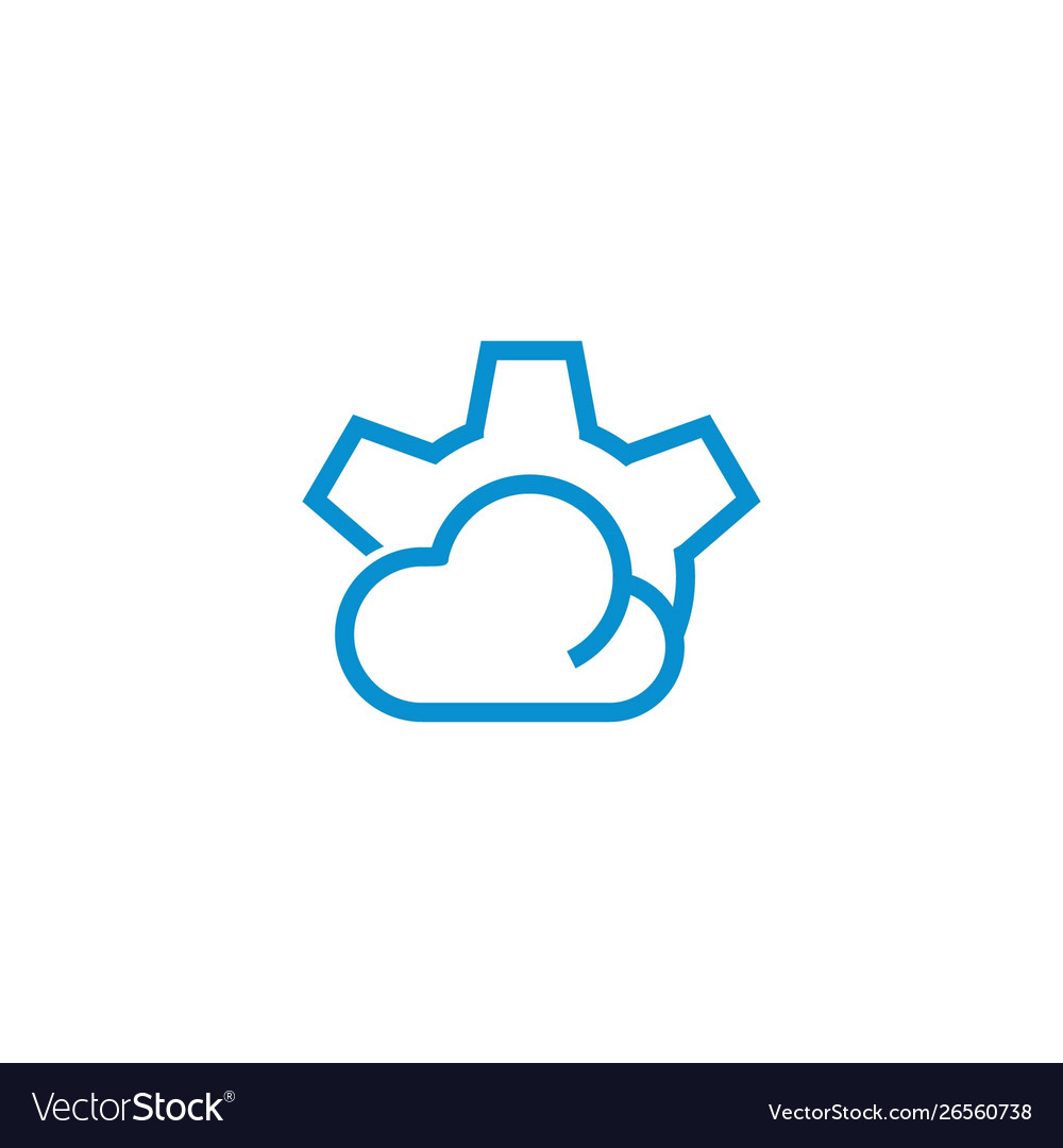 Cloud logo template Royalty Free Vector Image - VectorStock