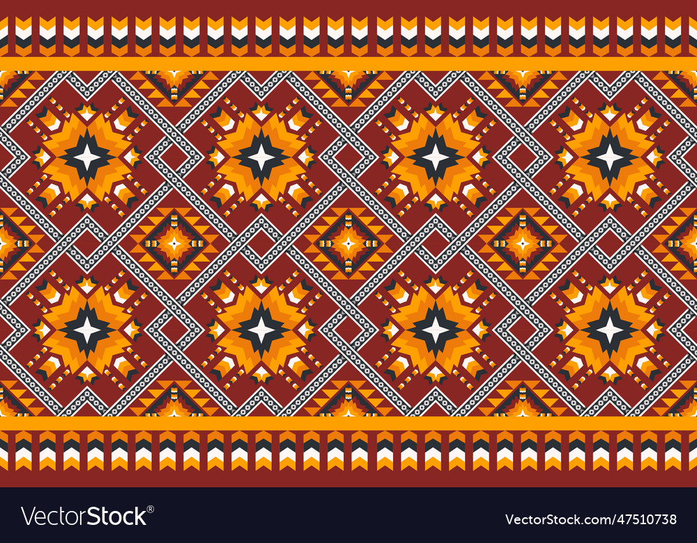 Ethnic geometric overlapping pattern Royalty Free Vector