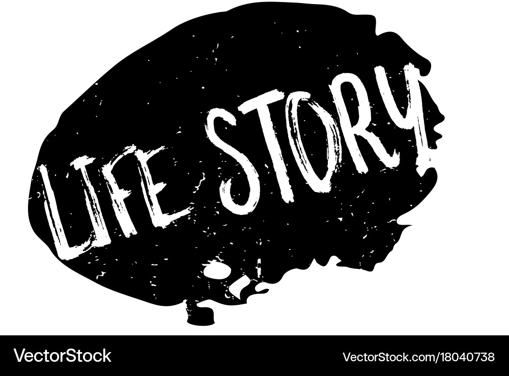 Life story rubber stamp Royalty Free Vector Image