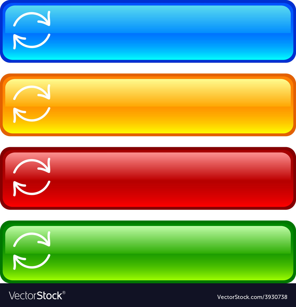 Refresh buttons Royalty Free Vector Image - VectorStock