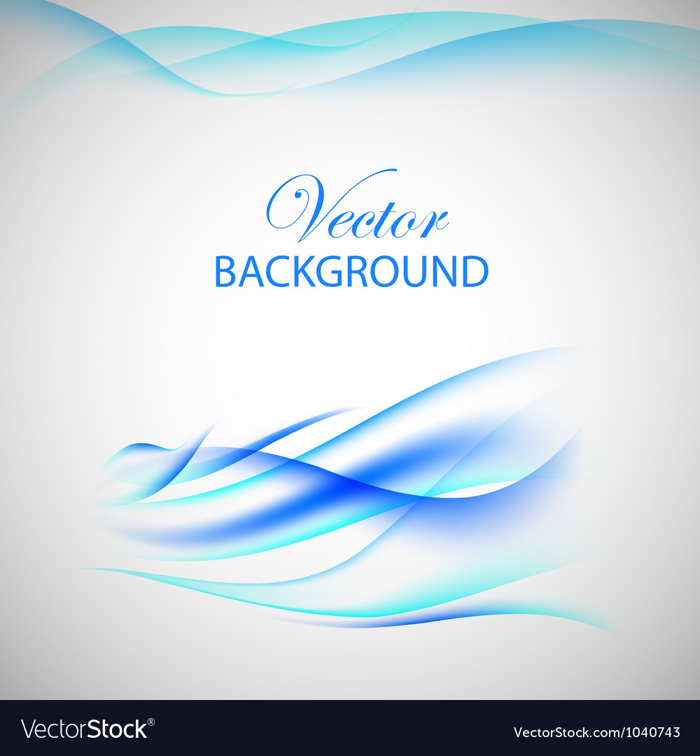 Blue wave Royalty Free Vector Image - VectorStock