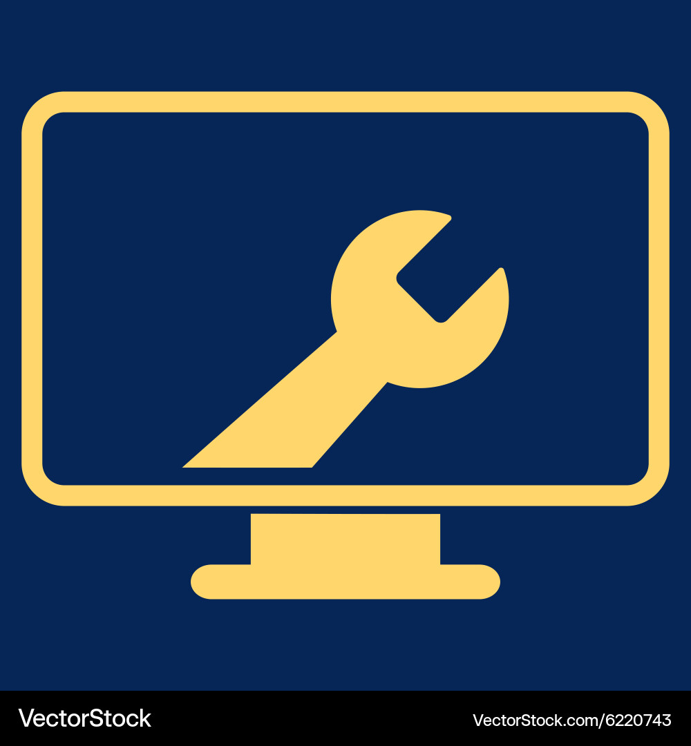 Desktop options icon Royalty Free Vector Image