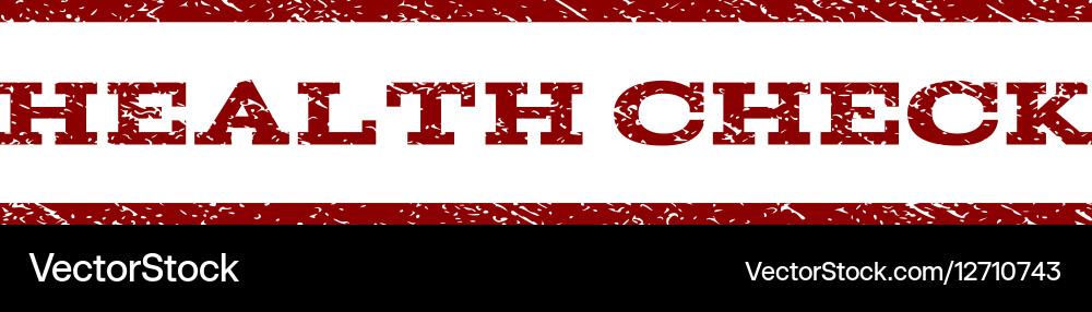 Health check watermark stamp Royalty Free Vector Image