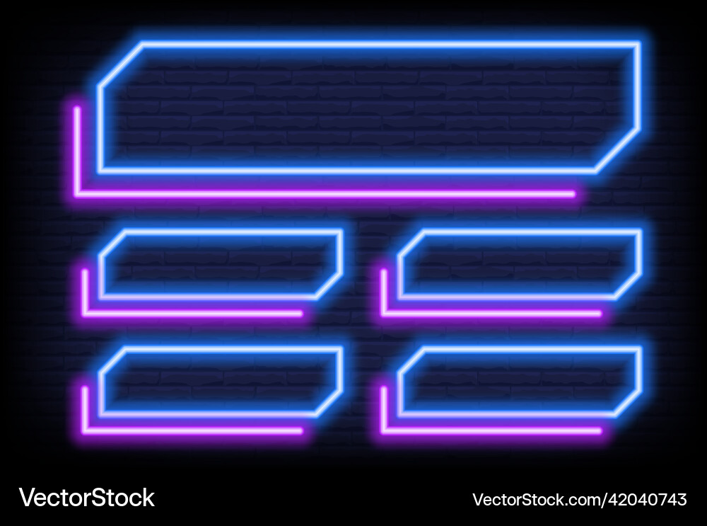 Neon quiz game template four options answers Vector Image