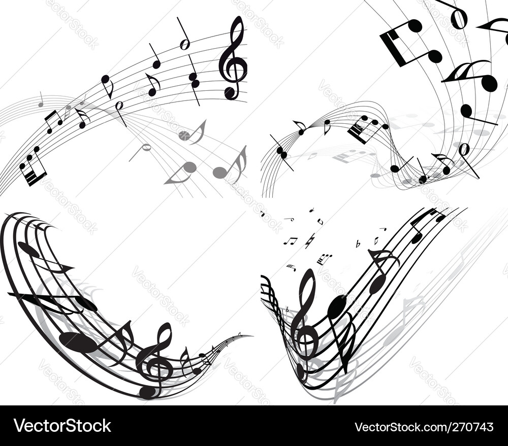 Notes staff Royalty Free Vector Image - VectorStock