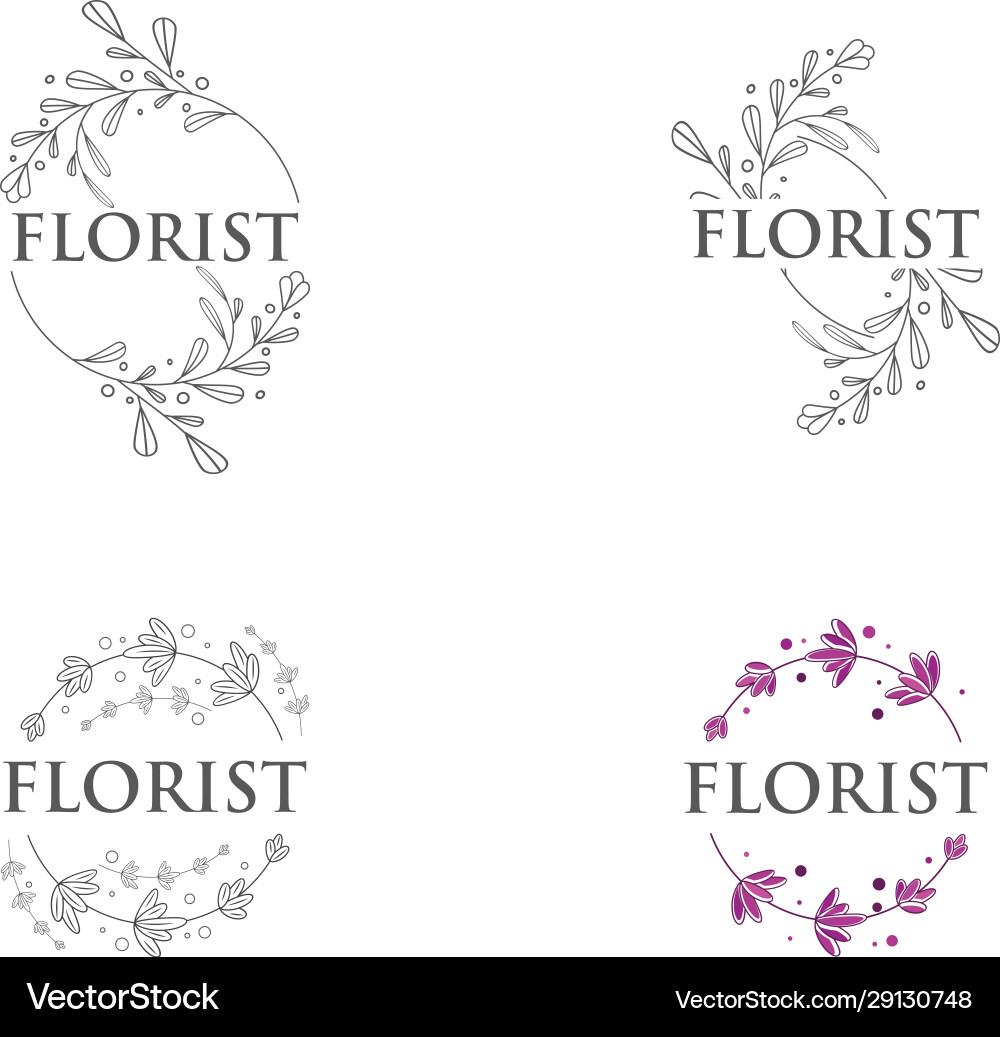 Beauty florist icon design Royalty Free Vector Image