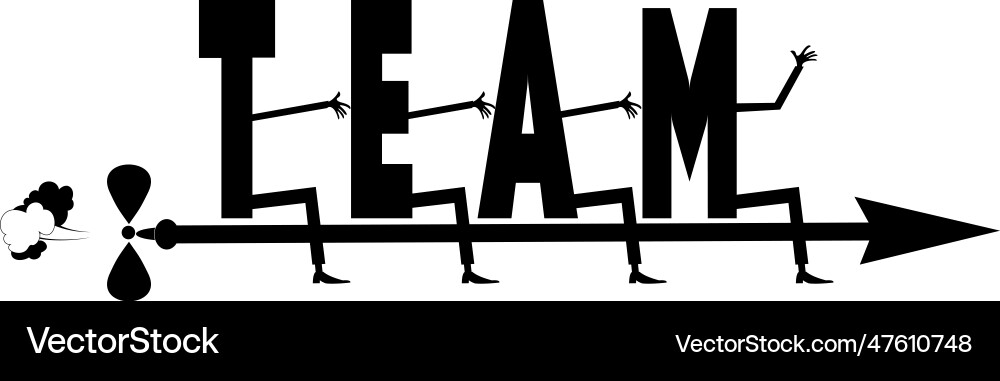 Business team work in business concept Royalty Free Vector
