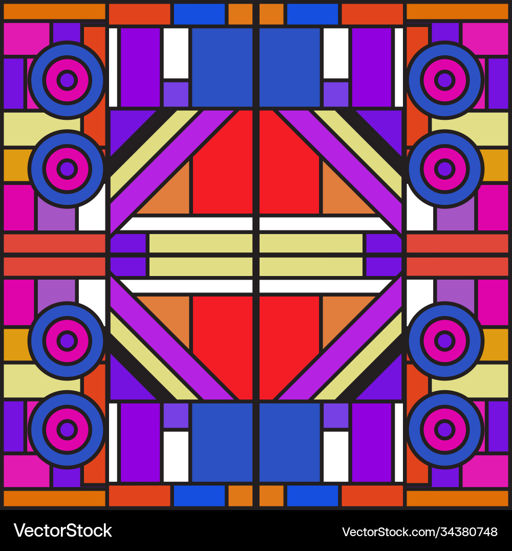 Colorful trendy geometric elements memphis poster Vector Image