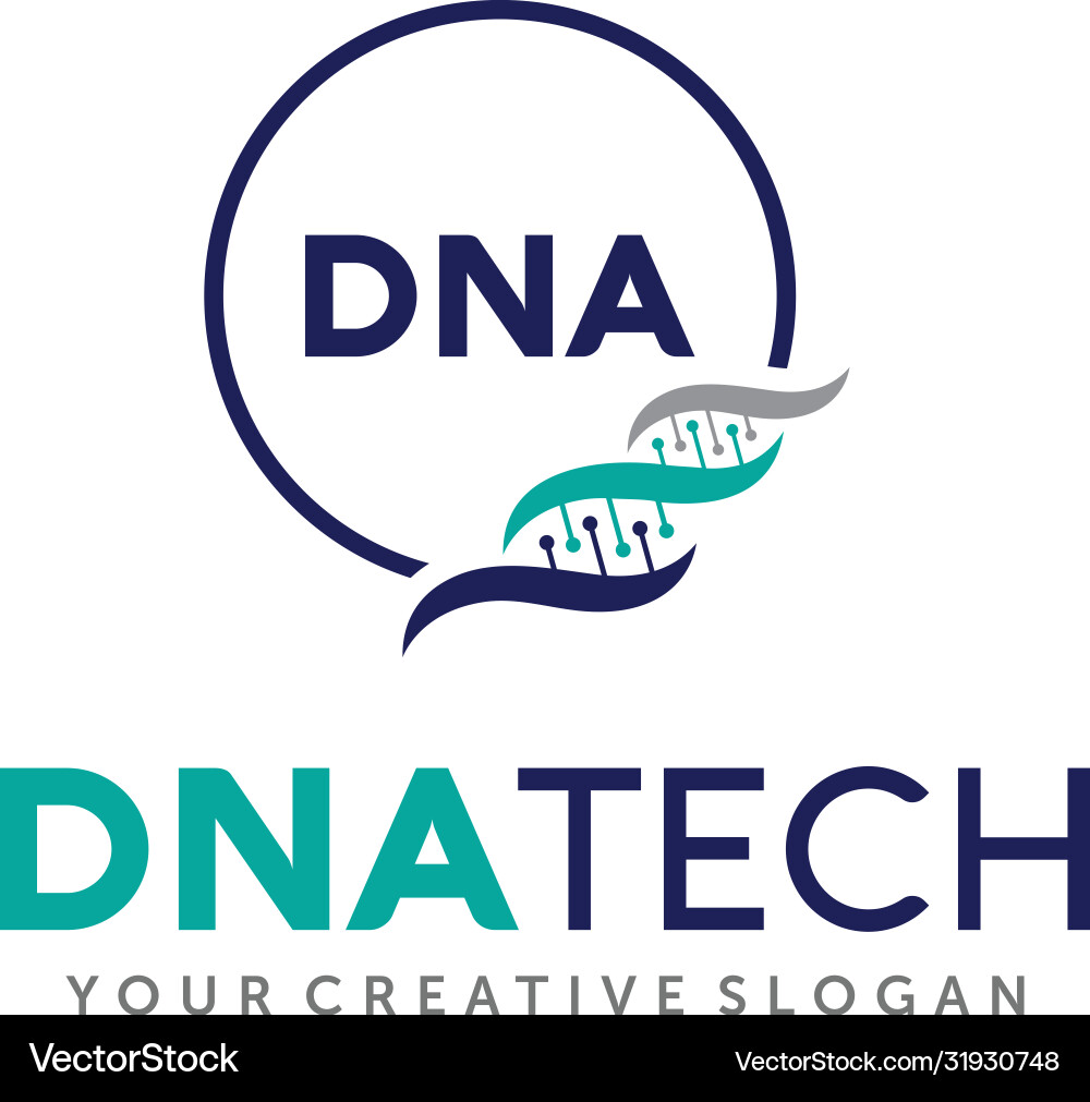 Dna logo Royalty Free Vector Image - VectorStock