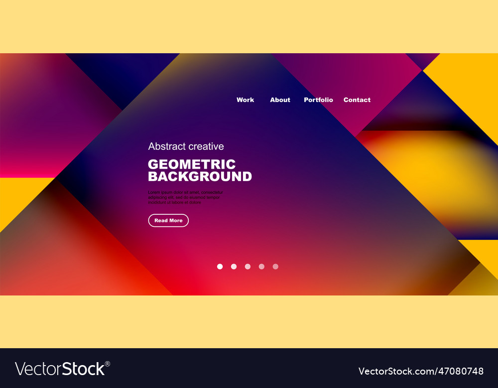 Dynamic triangle design with fluid gradient colors