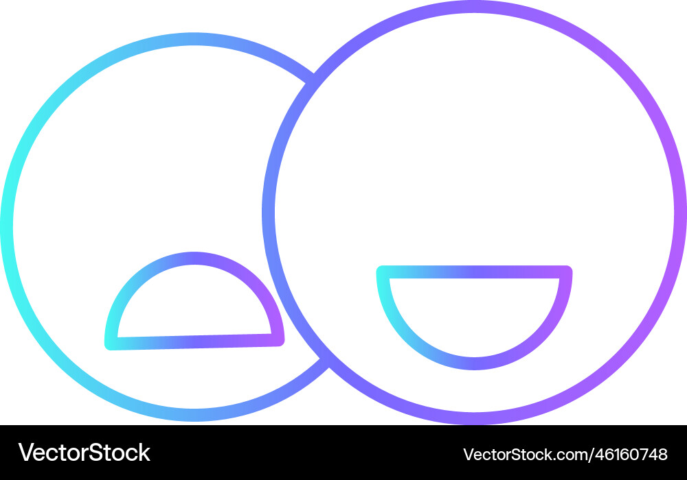 Feedback icons with purple blue outline Royalty Free Vector