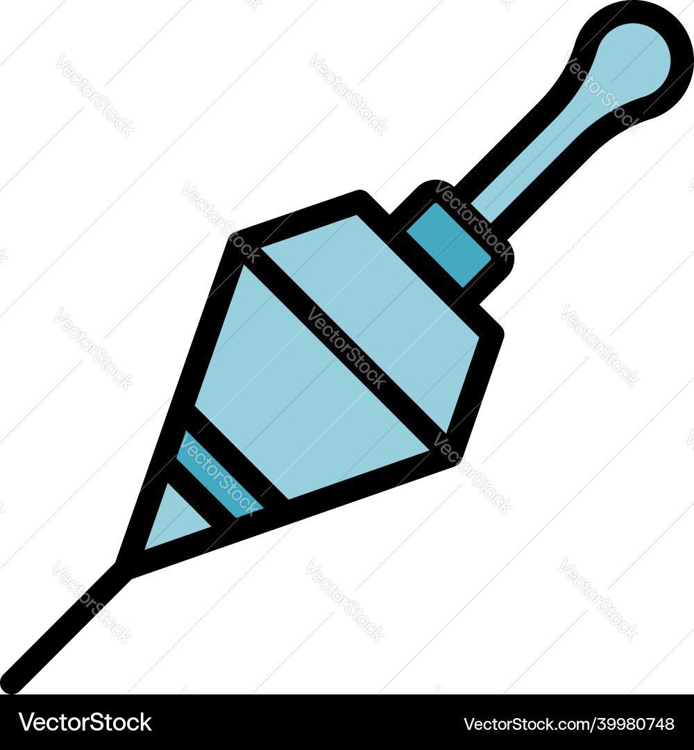 Fishing floating bobber icon color outline Vector Image