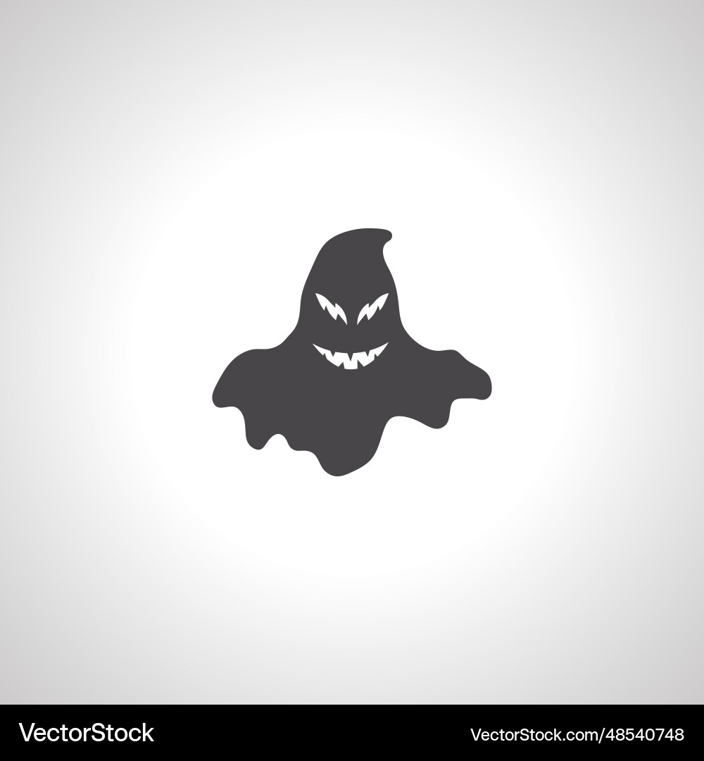 Ghost isolated icon Royalty Free Vector Image - VectorStock