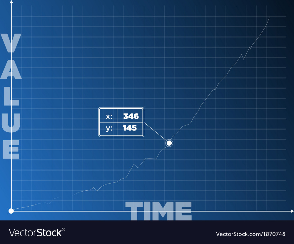 Graph value time Royalty Free Vector Image - VectorStock