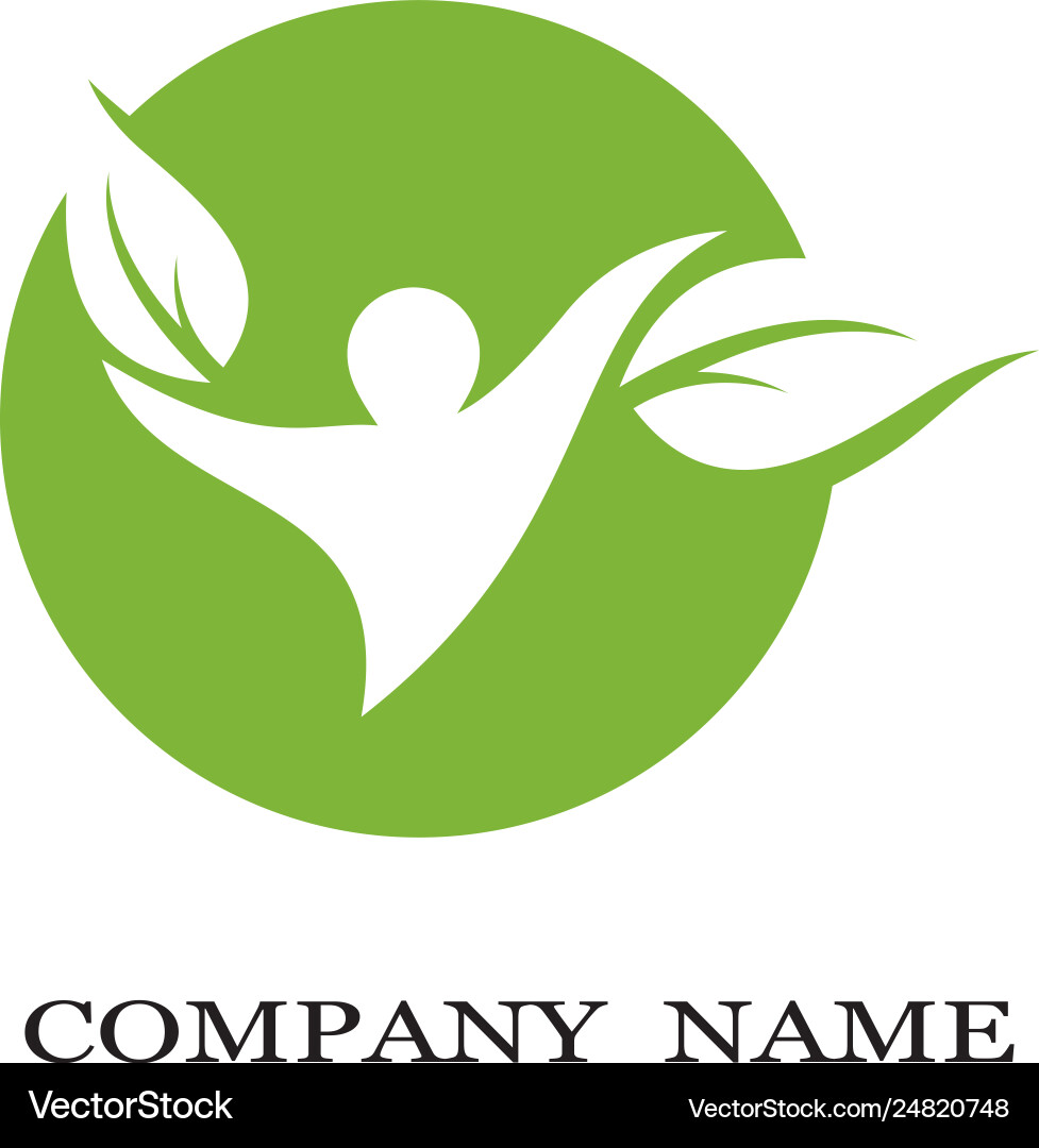 Human health symbol design Royalty Free Vector Image