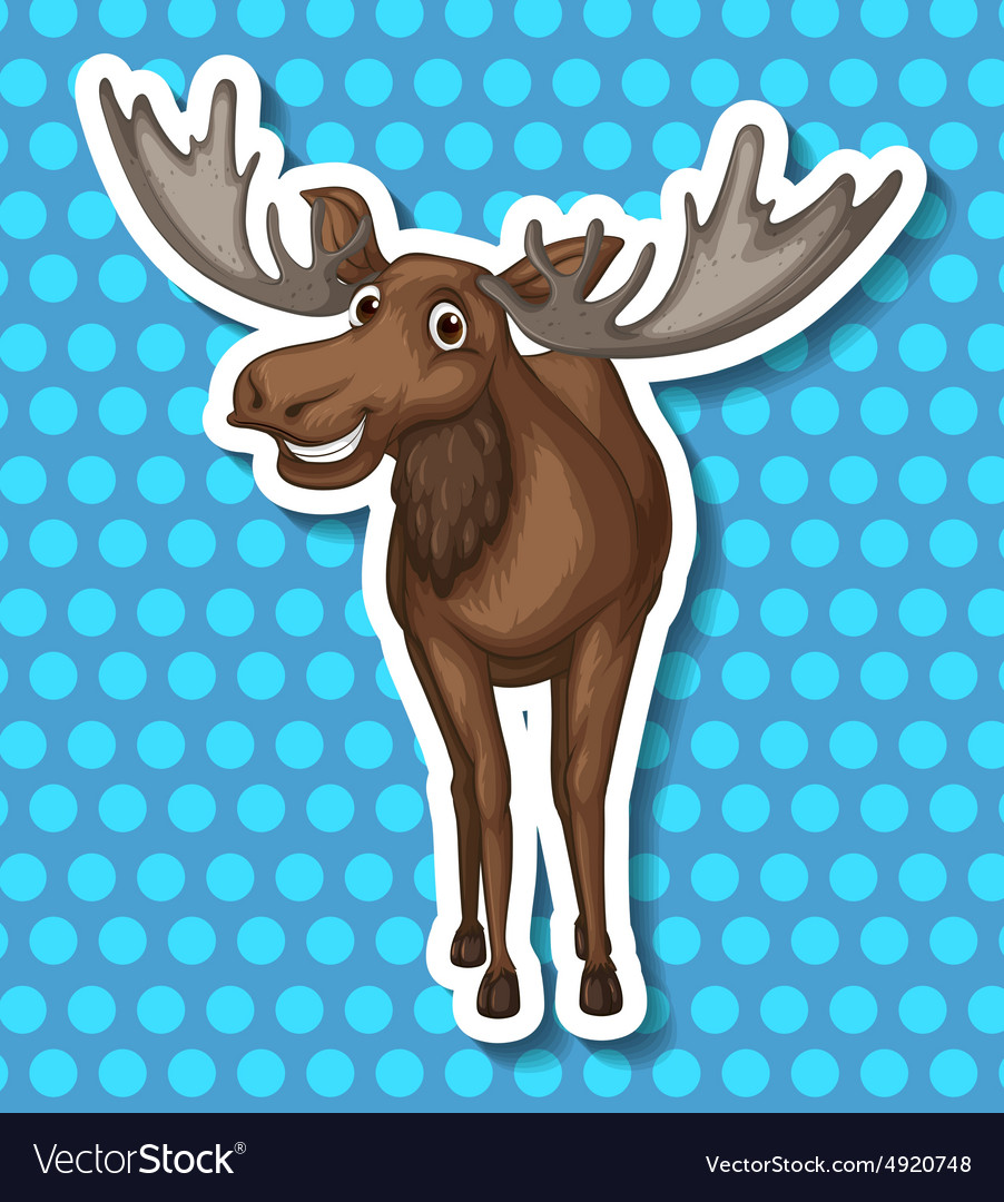 Moose Royalty Free Vector Image - VectorStock