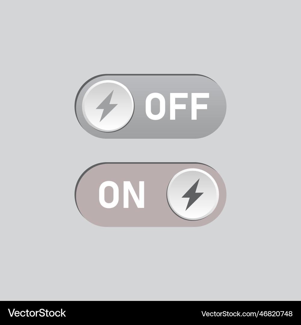 Power switch sign and symbol electric Royalty Free Vector