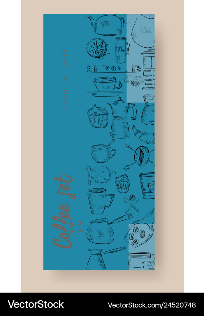 Set of vertical banners with graphic design Vector Image