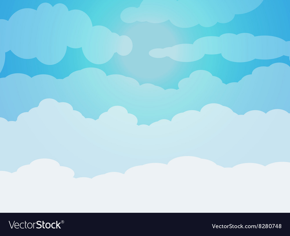 Sky with clouds Royalty Free Vector Image - VectorStock