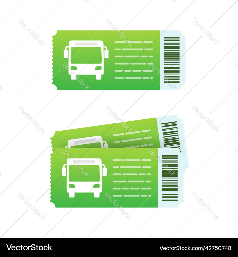 Ticket bus great design for any purposes Vector Image