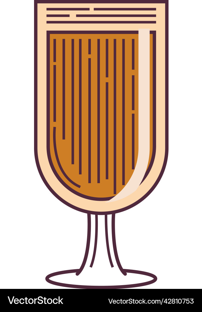 Beer glass cartoon Royalty Free Vector Image - VectorStock