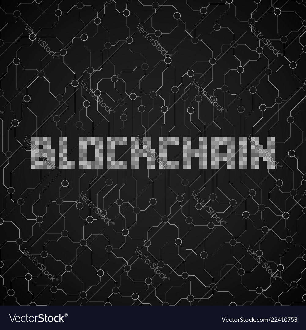Blockchain distributed ledger technology Vector Image