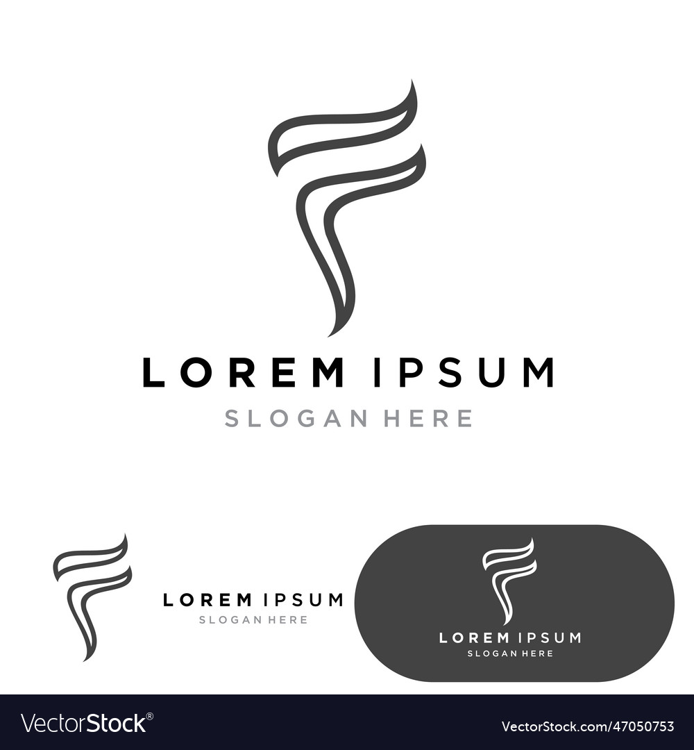 F letter icon Royalty Free Vector Image - VectorStock