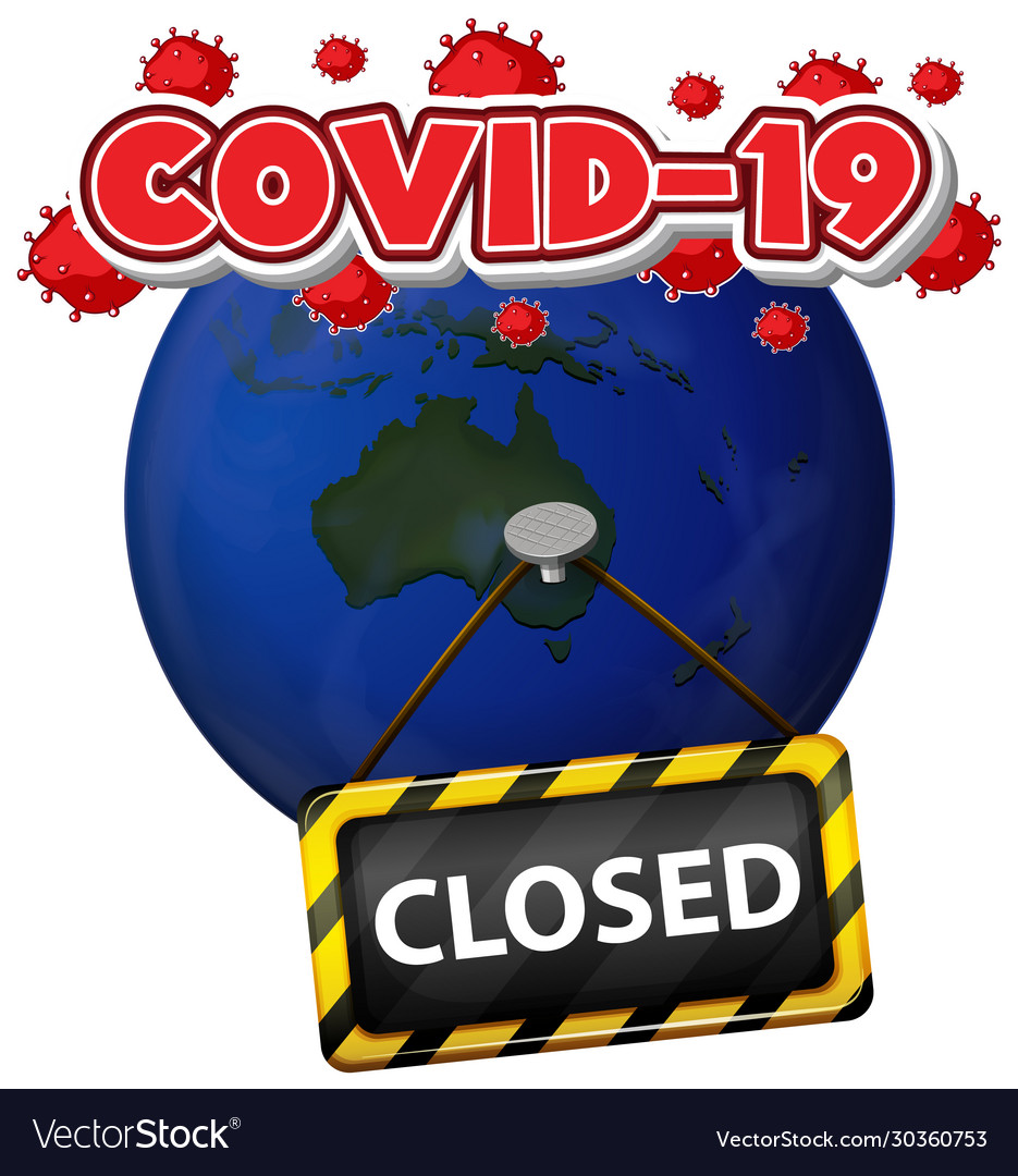 Poster design for coronavirus theme with earth Vector Image