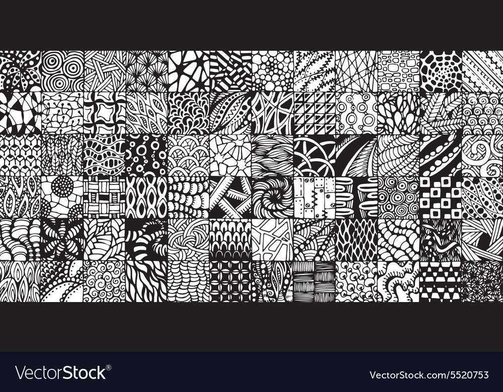 Texture patterns in style entangle Royalty Free Vector Image