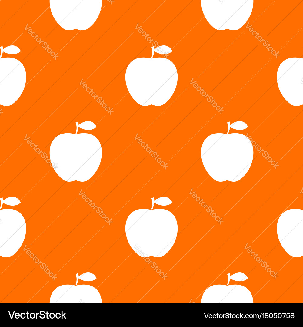 Apple pattern seamless Royalty Free Vector Image