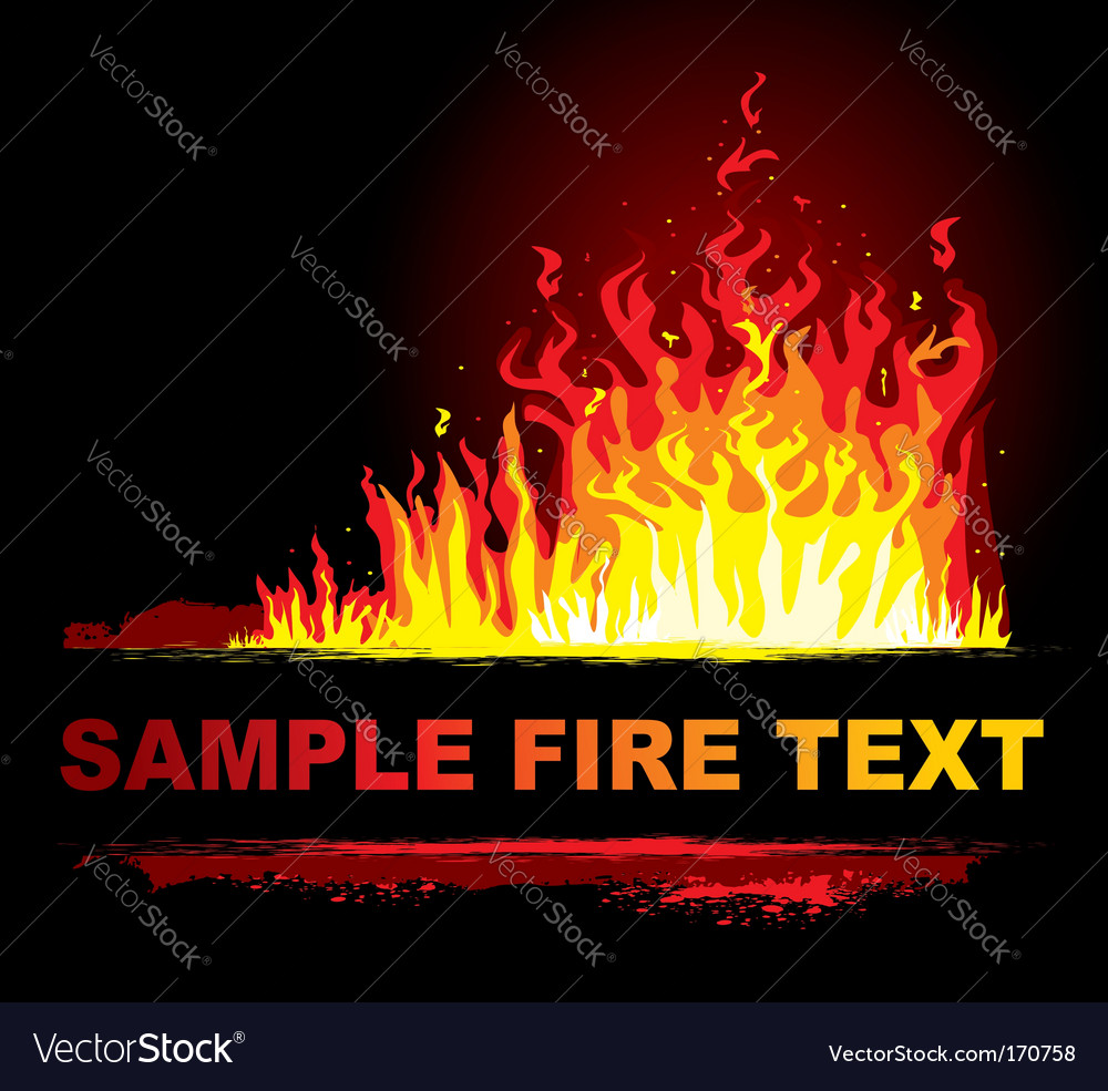 Fire background Royalty Free Vector Image - VectorStock
