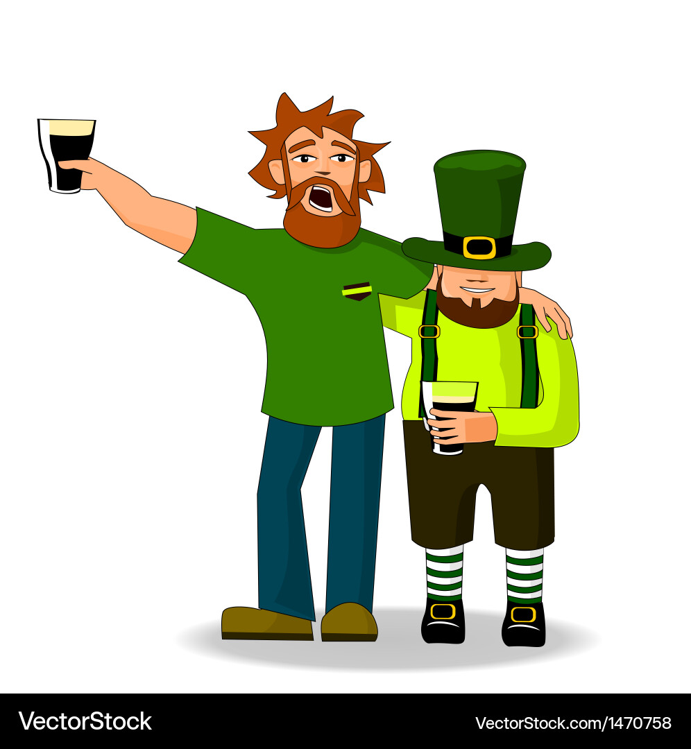 Pint of the black stuff Royalty Free Vector Image